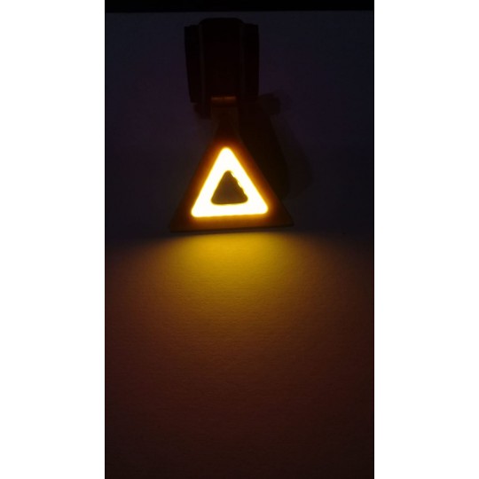 Luz LED triangulo amarillo-rojo